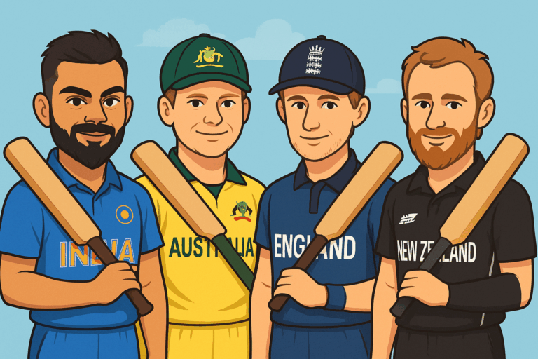 Fab 4 Cricket: Comparing Kohli, Smith, Root and Williamson - Lekdeeden